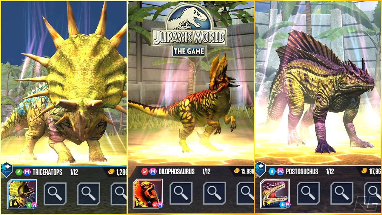HEROIC TRICERATOPS x HEROIC DILOPHOSAURUS x HEROIC POSTOSUCHUS MAX ...