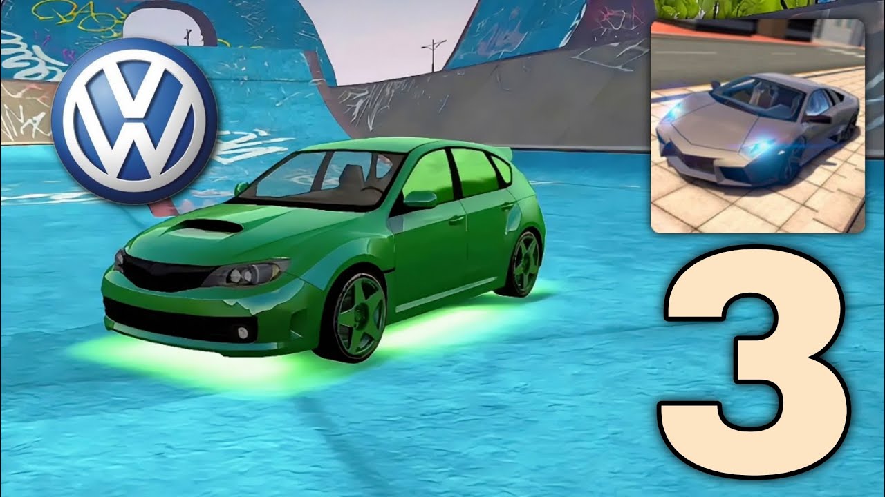 Extreme Car Driving Simulator - Volkswagen Golf Gameplay Walkthrough ...