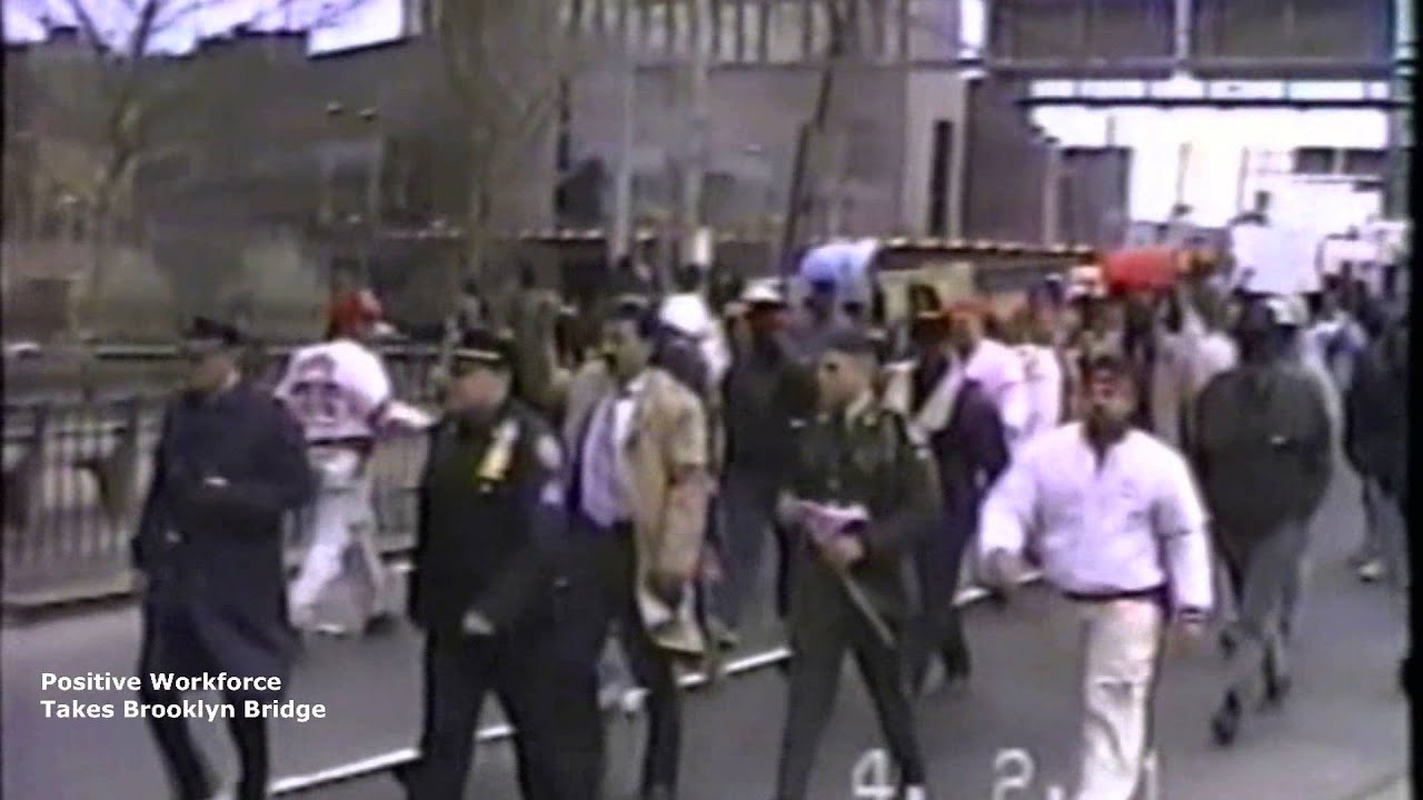 Lucky Rivera and Positive Workforce Takes Brooklyn Bridge - YouTube