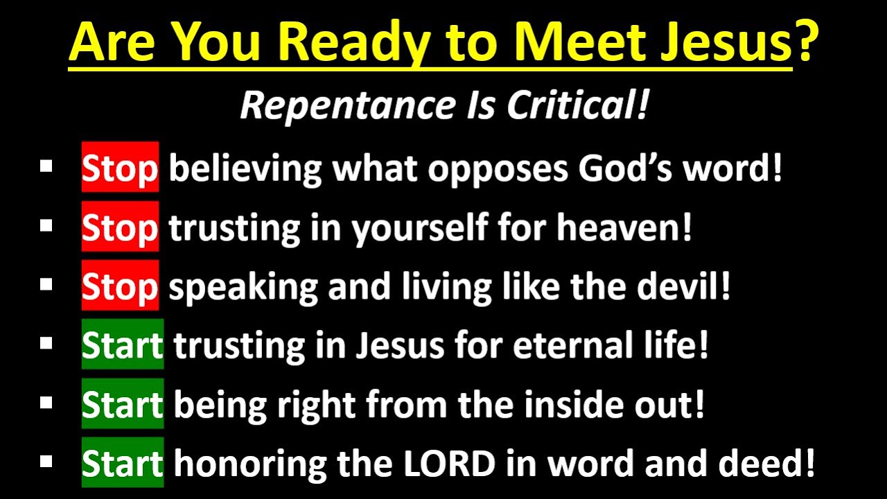 Are You Ready to Meet Jesus (12-8-24) - YouTube