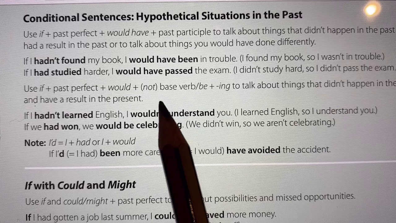 شرح قاعدة Conditional sentences: Hypothetical situation in the Past ...