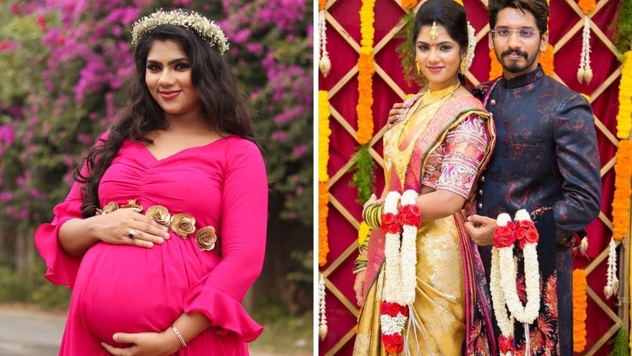 Amman Serial Actress shalini Maternity Photoshoot Stills | Amman Serial ...