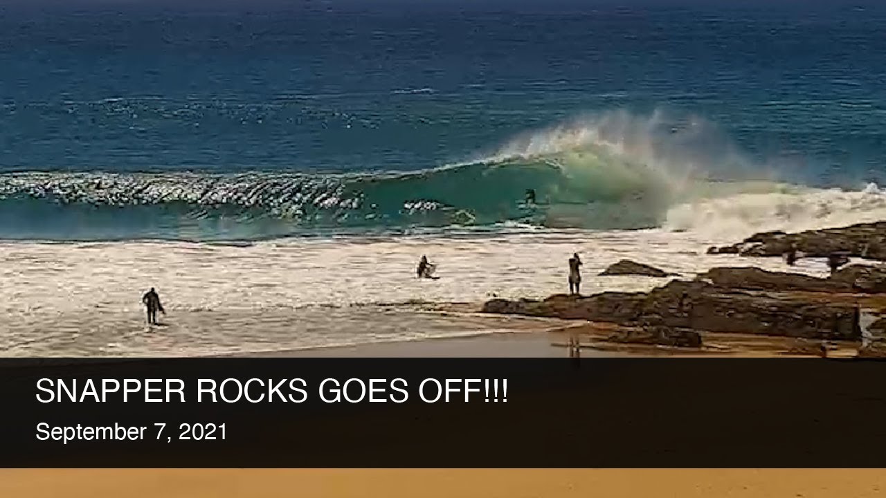 FIRING SURF at SNAPPER ROCKS!!! on September 7, 2021 - YouTube