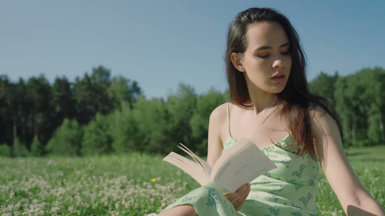 Relax & read book in nature ~ Soothing music, healing your nervous ...