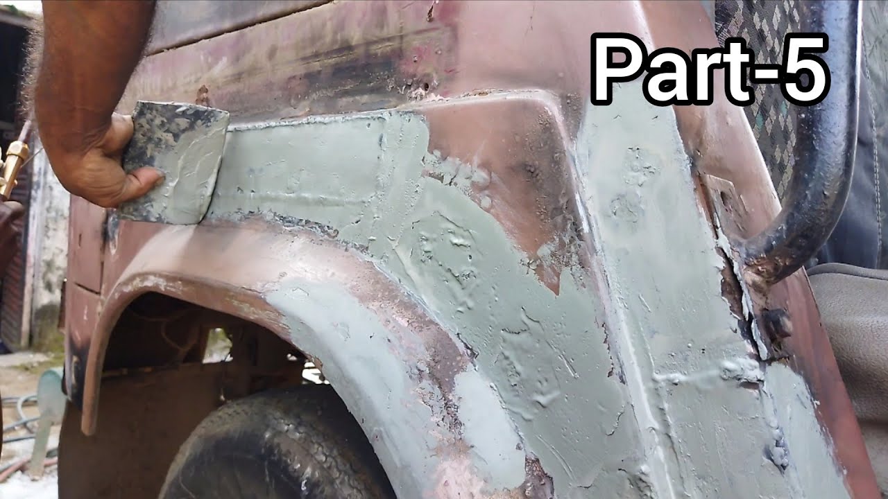 Restoration video/ Body Piller work done /hm trekker/Restoration car ...