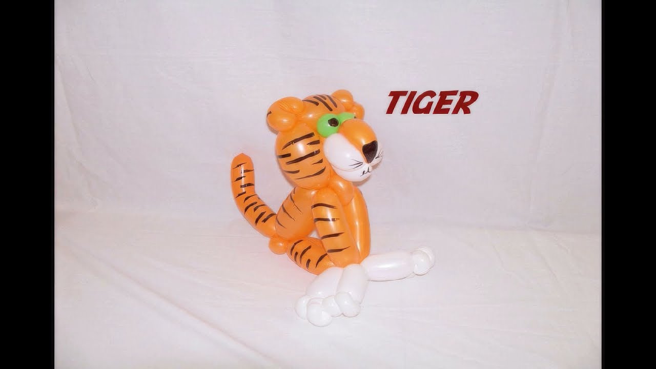 Learn how to make a larger balloon animal Tiger using a 360 and balloon ...