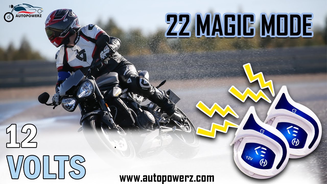 Mocc Horn 18 in 1 Digital Tone Magic Horn Set of 2 for All Bikes ...