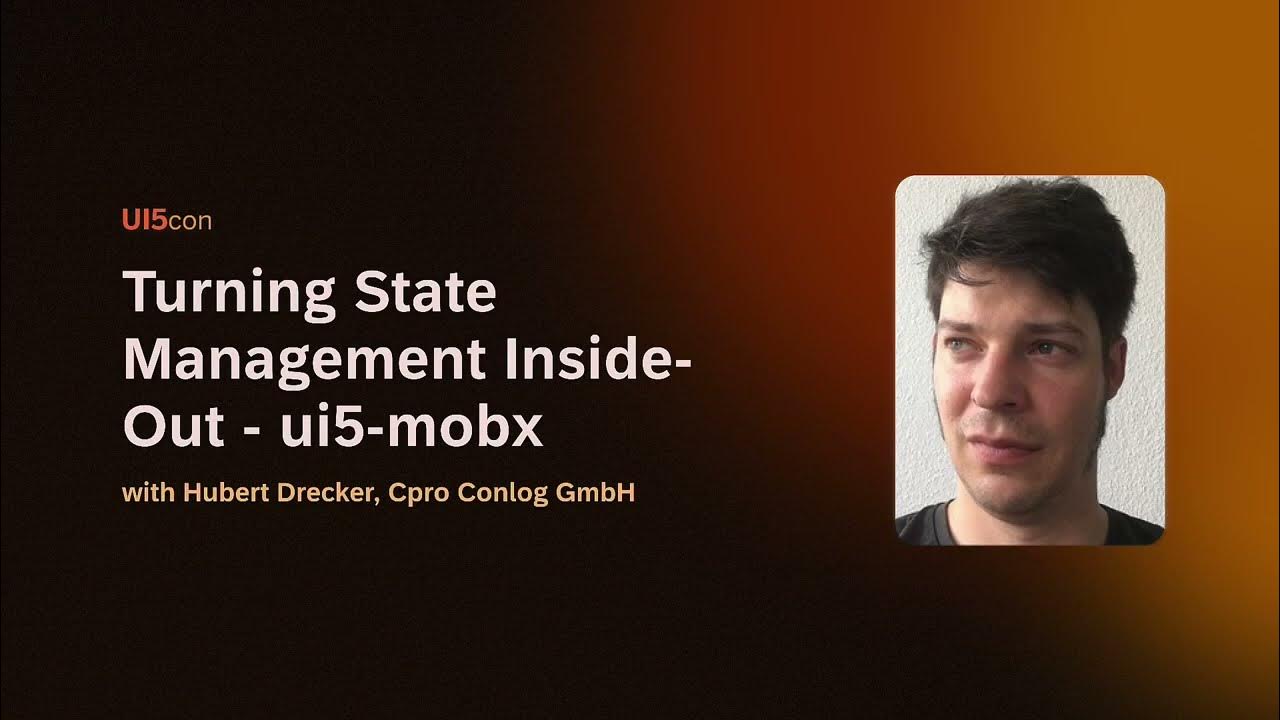 UI5con 2023: Turning State Management Inside-Out – ui5-mobx - YouTube