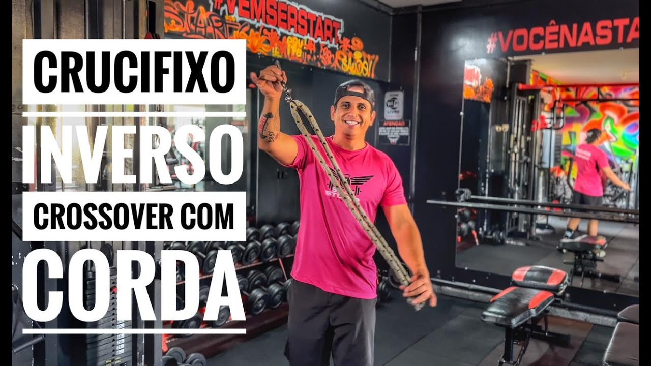 Crucifixo inverso Cross over com corda - YouTube
