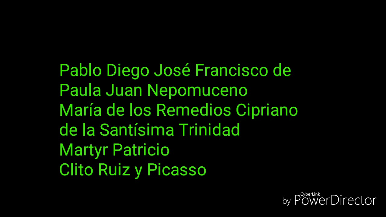I Say Pablo Picasso's Full Name - YouTube