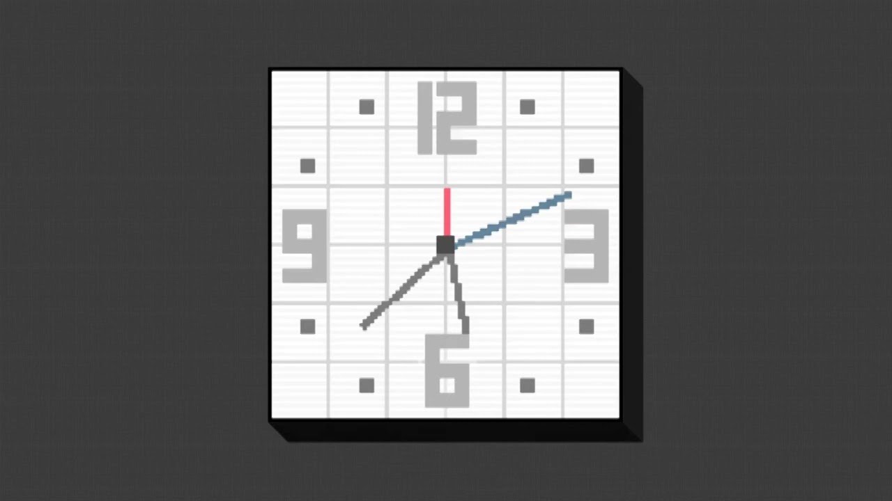 10 minutes of Nintendo DS clock sound (with visual!) - YouTube