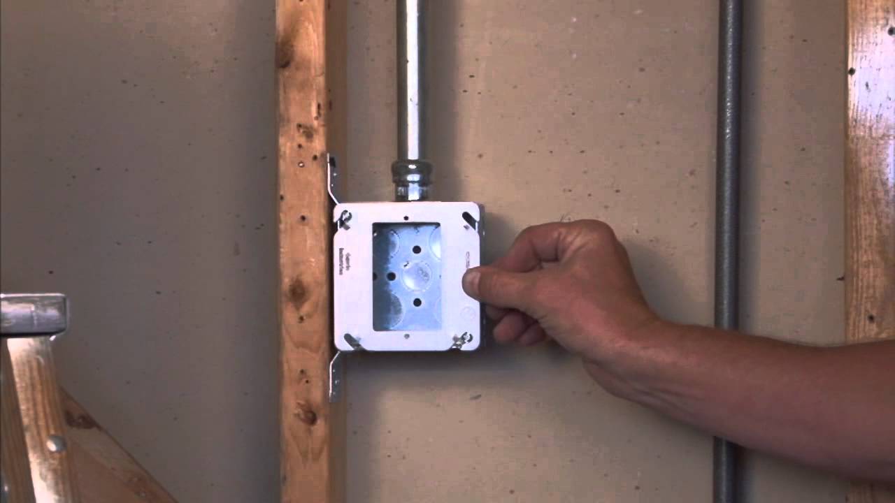 Square Box Ring: 4" Square Flat One Gang Device Ring 52C62A - YouTube