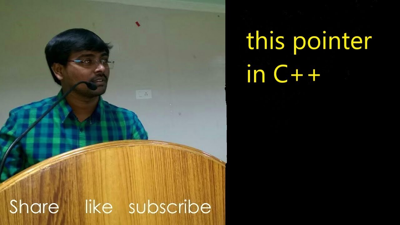 This Pointer Syntax Creation Example Program Cprogramming 5894