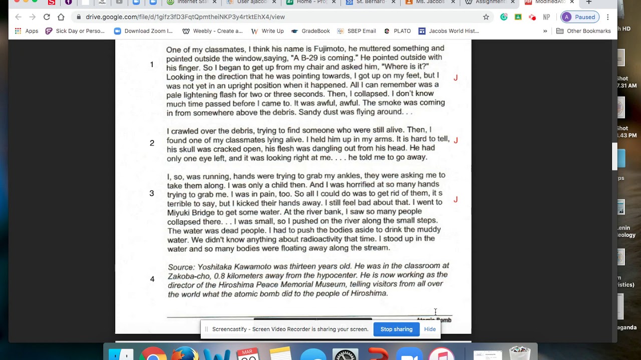 Atomic Bomb Morality Activity Lesson Instructions (Online ALL) - YouTube