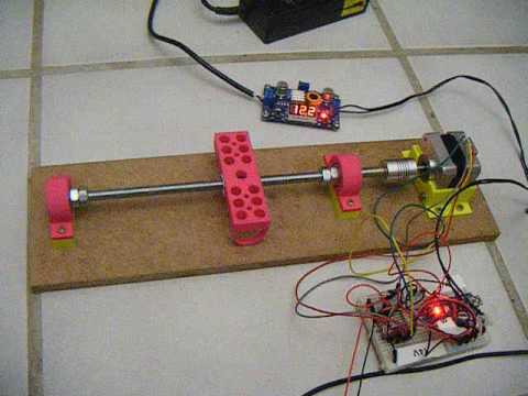 Prototype d'un axe avec Arduino et impression 3D - YouTube
