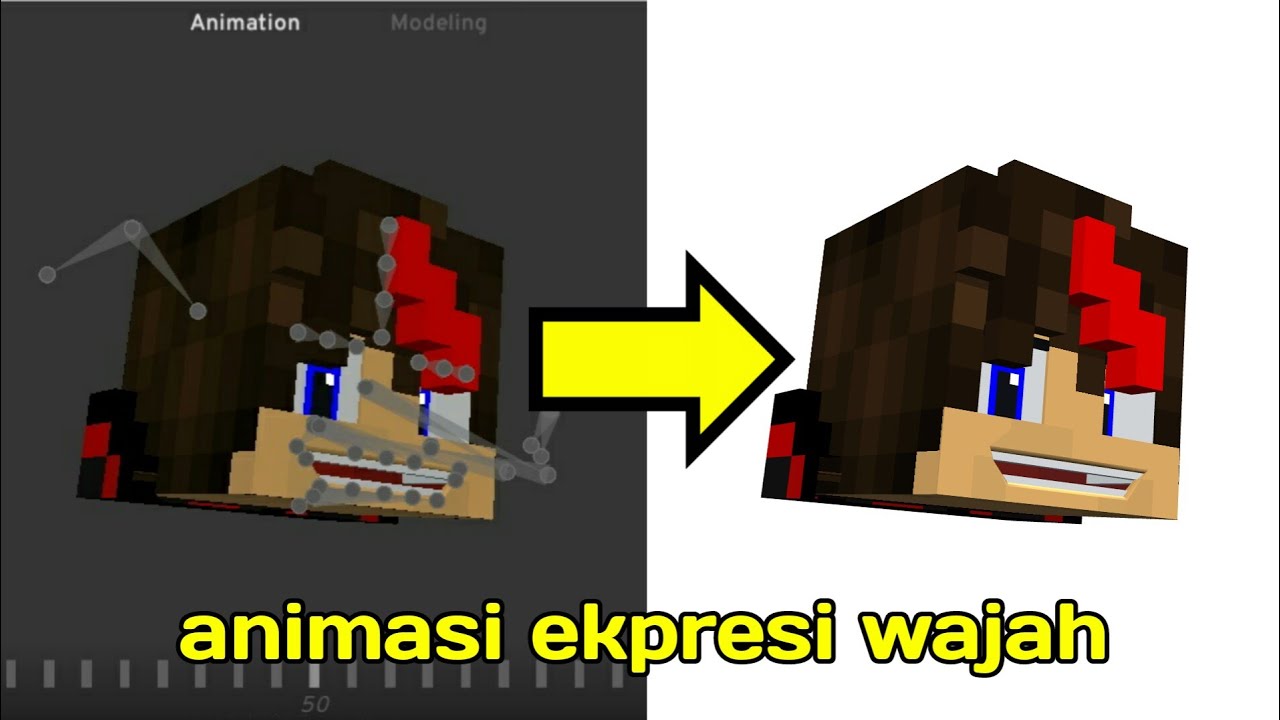 tutorial cara membuat animasi ekpresi wajah || prisma 3d - YouTube