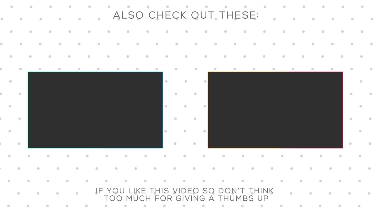 Minimal End Screen Template + Free Download by H Graphics - YouTube