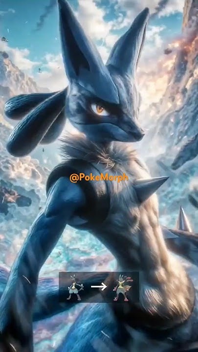 Ultra realistic mega evolution of Lucario #pokemon #shorts #lucario - YouTube