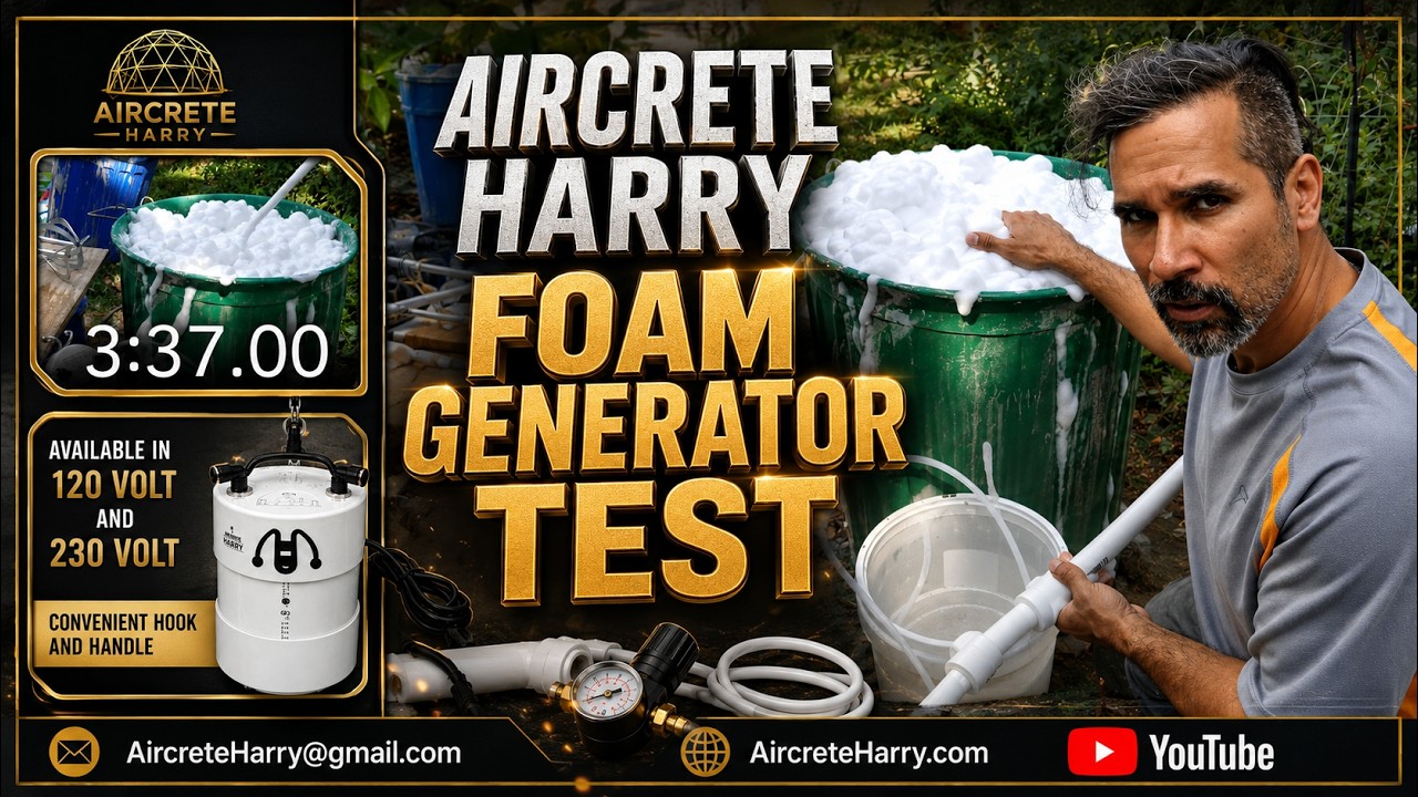 Aircrete Harry Foam Generator Test #Aircrete # ...