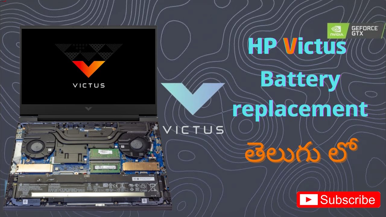 HP Victus Battery Replacement | Step by Step DIY Guide | In Telugu | At ...