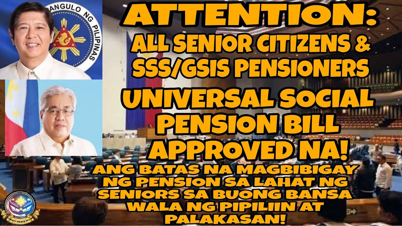 ATTENTION: ALL SENIOR CITIZENS & SSS/ GSIS PENSIONERS| UNIVERSAL SOCIAL ...