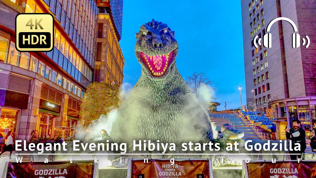 Japan - Elegant Evening Hibiya Walking Tour starts at 1st Gen Godzilla ...