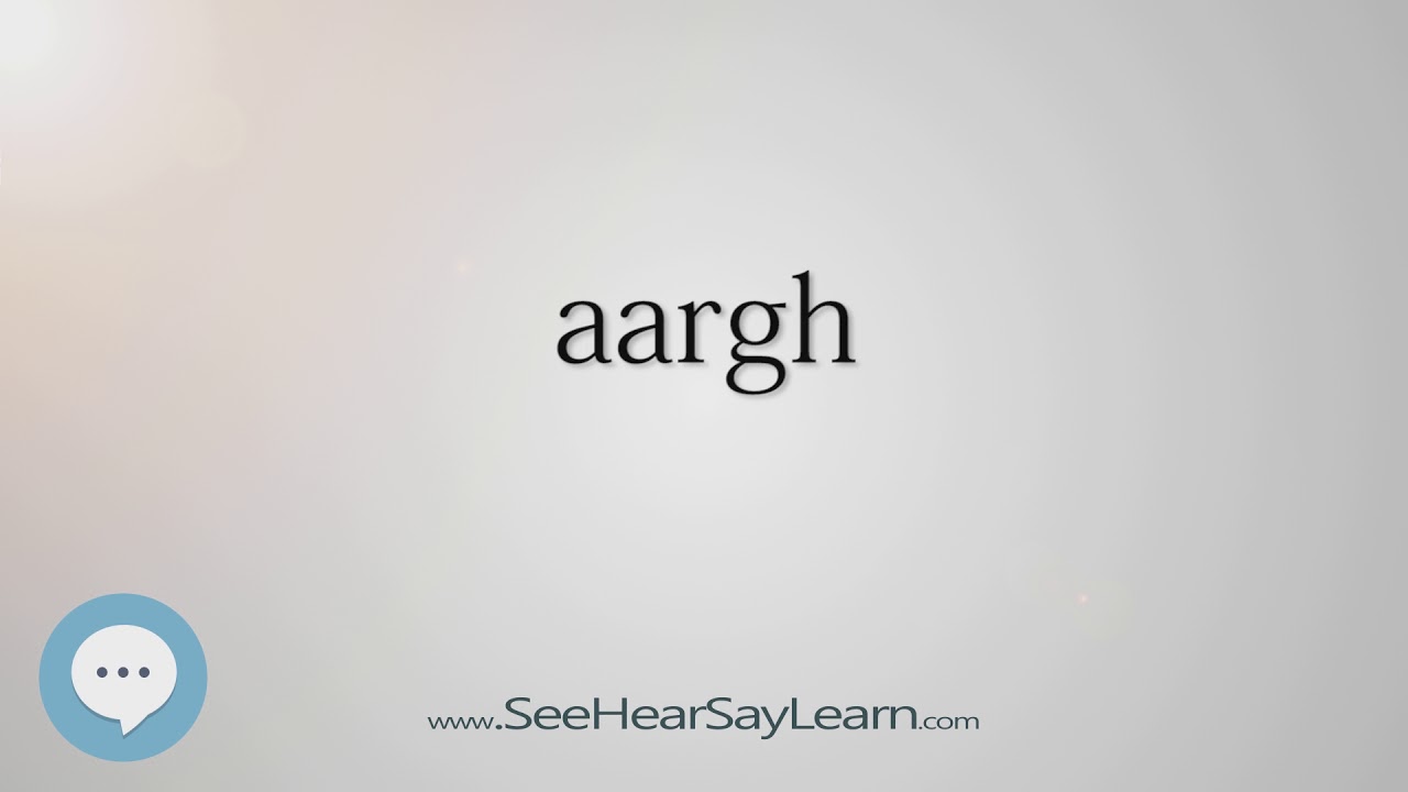 aargh (Every English Word Pronounced) 📕🔊🗣️😎 - YouTube