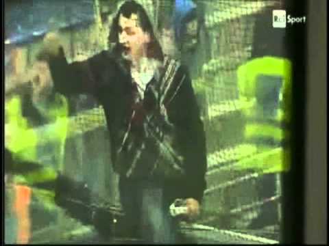 Serbian Hooligans at the EM-Quali Match Italy-Serbia - YouTube