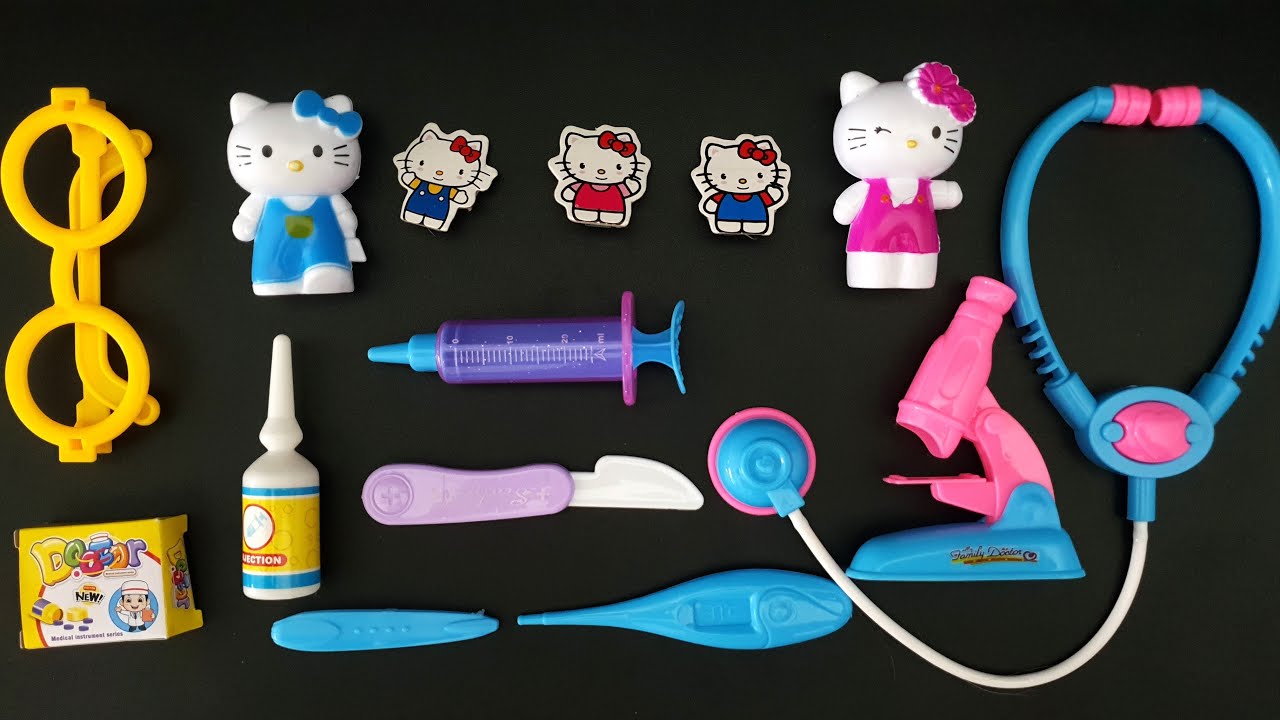 4 Minutes Satisfying With Unboxing Hello Kitty Blue Doctor ASMR ...