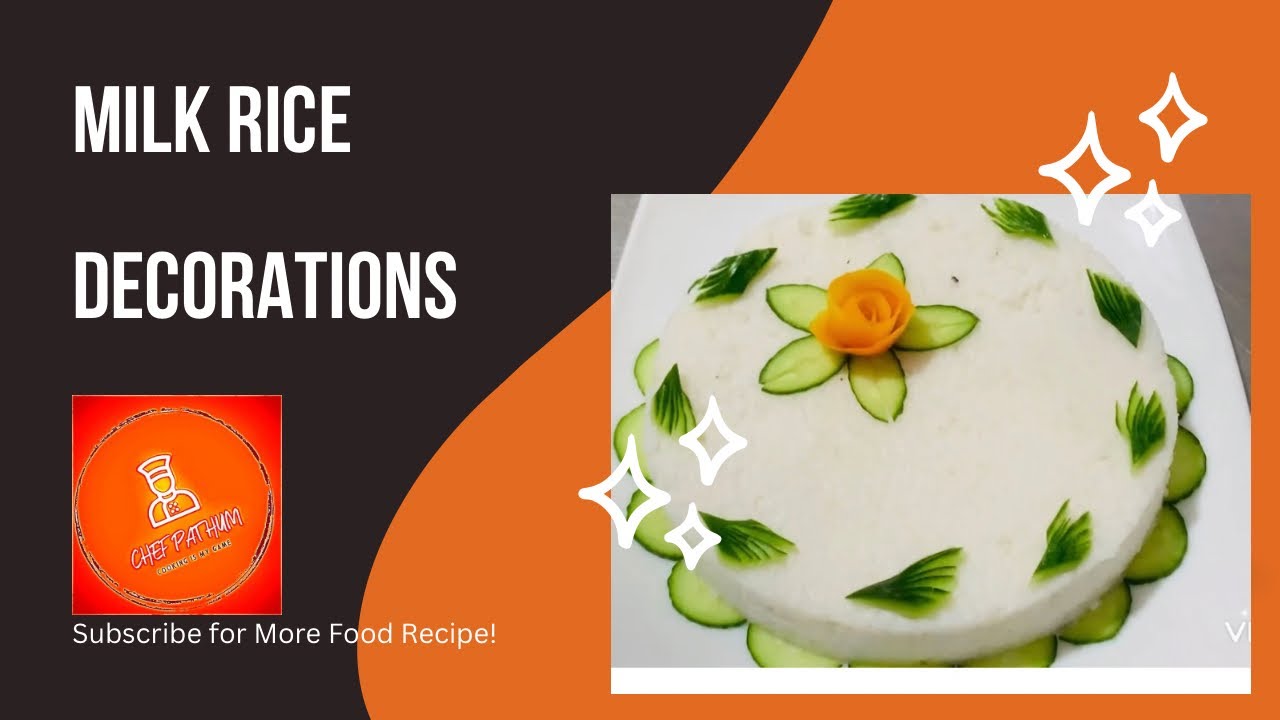 How to do . Milk Rice Decoration 🤩 - YouTube