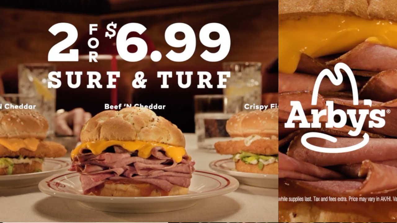 Arby's Commercial 2025 Surf & Turf Pick Two Ad Review - YouTube