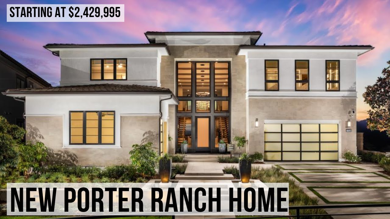 New Porter Ranch Home For Sale | 5,435+ SF | 5 Bed | 6 Bath | Sunset at ...