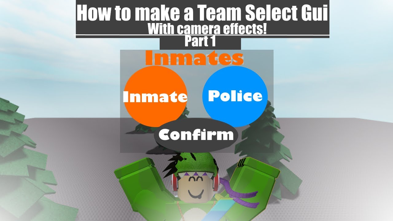 How to make a Team Choosing GUI (With camera effects!) on Roblox! (Part ...