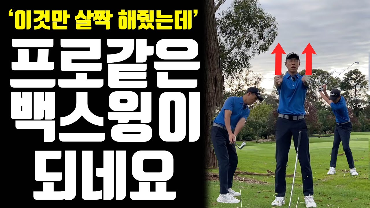 백스윙 비법 프로처럼 백스윙 하는법 프로들만의 궤도인줄 알았는데 이게 되네요 Youtube