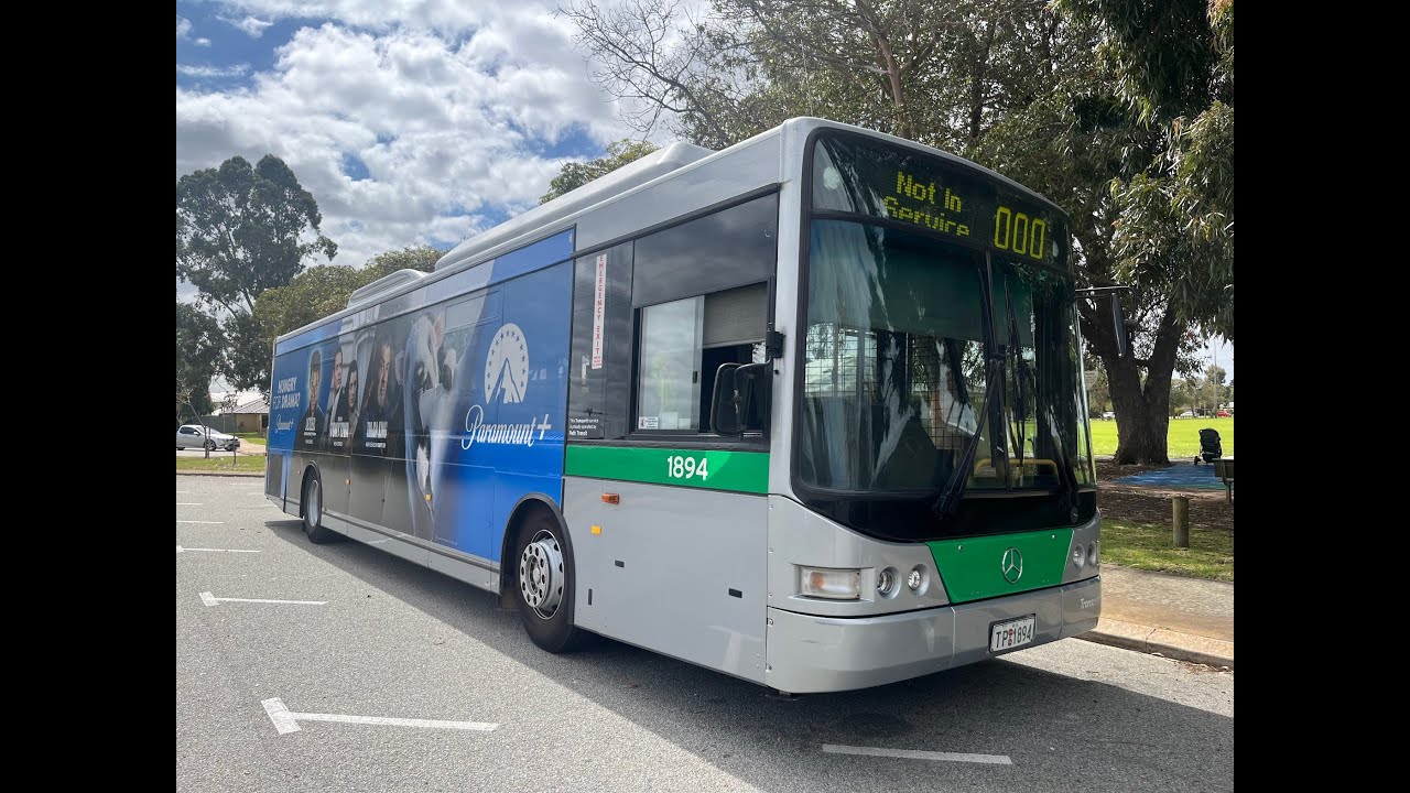 Transperth TP 1894 Mercedes Benz OC500LE CNG ZF Kickdown (Musical ZF ...
