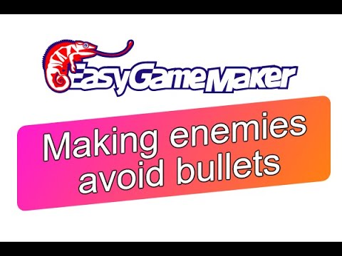 Making enemies avoid bullets - EasyGameMaker tutorial - YouTube