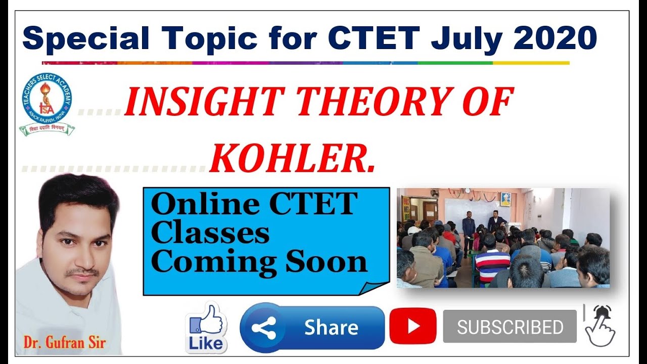 INSIGHT THEORY OF KOHLER. - YouTube