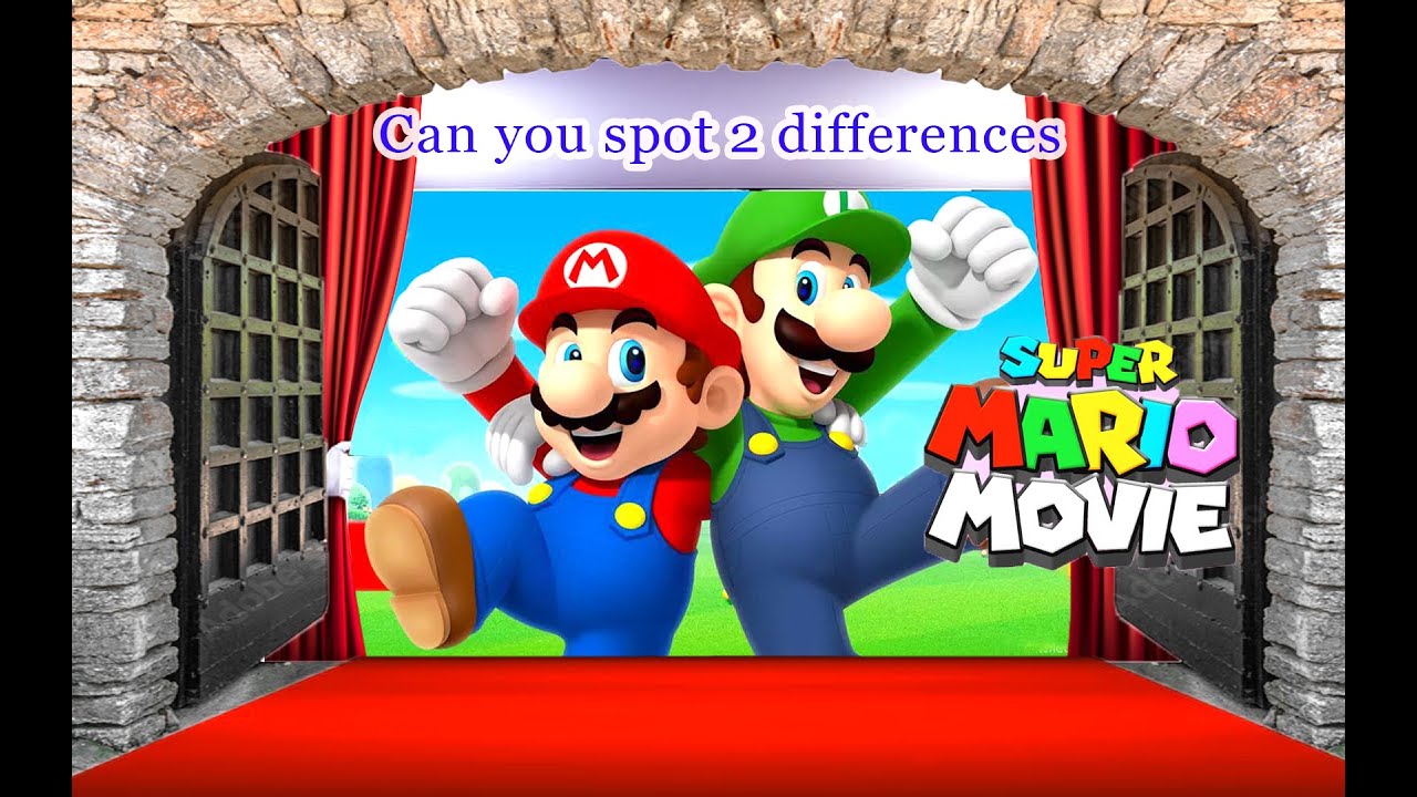 Super Mario - Find (spot) the two differences - Brain games and puzzles ...
