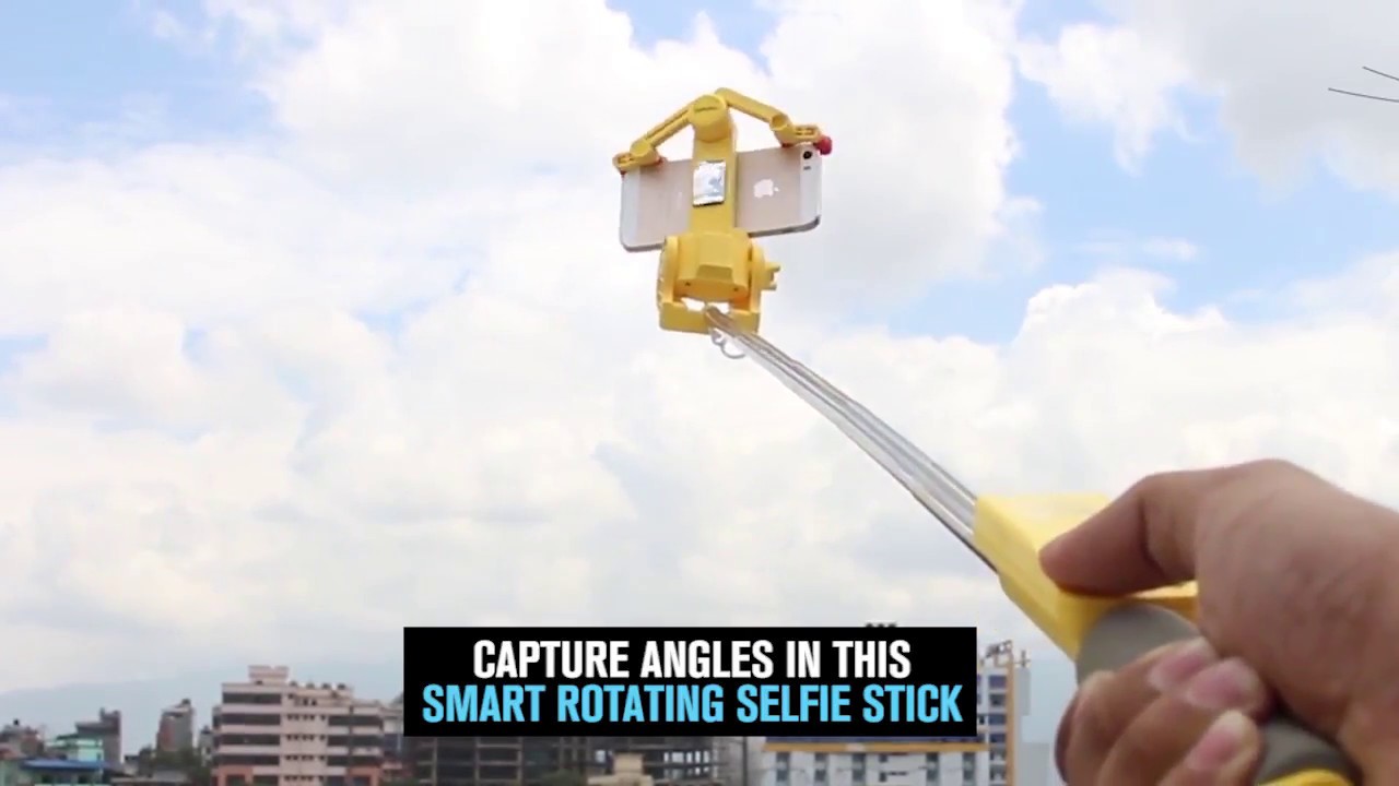 Smart Rotating Selfie Stick - YouTube
