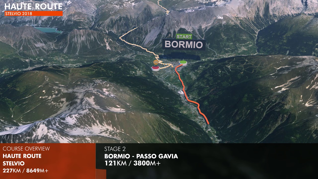 Haute Route Stelvio 2018 3D Map - YouTube