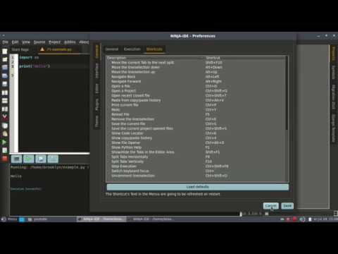 Python IDE - NINJA IDE - YouTube