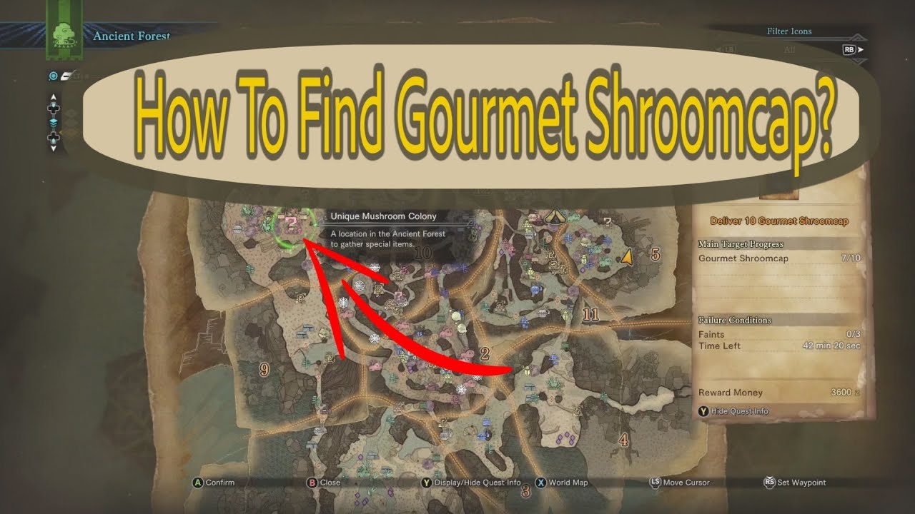 How to Find Gourmet Shroomcap (EASY!) | Monster Hunter World - YouTube