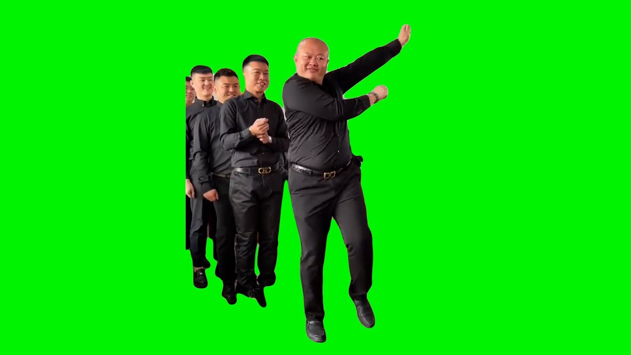Dancing Chinese Waiters | Green Screen - YouTube