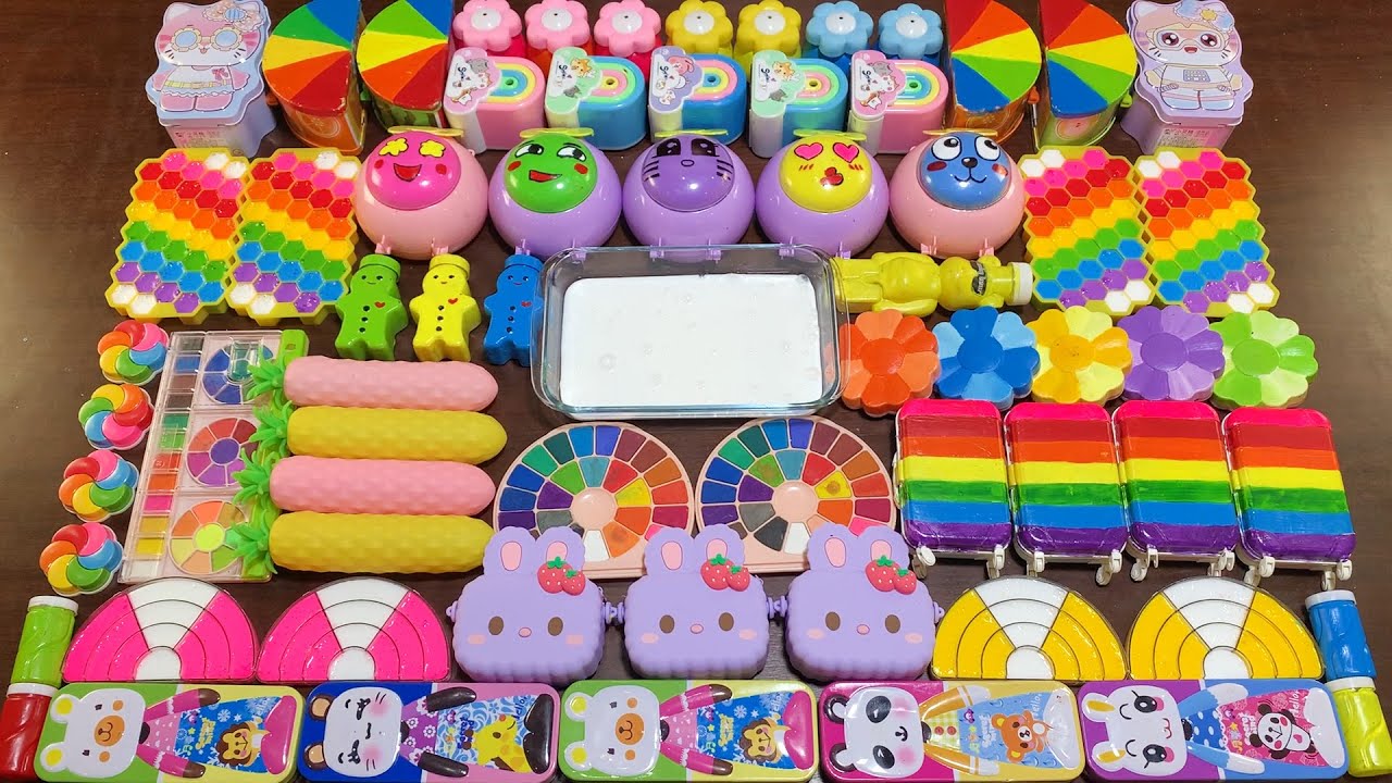 Relaxing with Rainbow, floam into Slime! Best Slime! ASRM! #2190 - YouTube