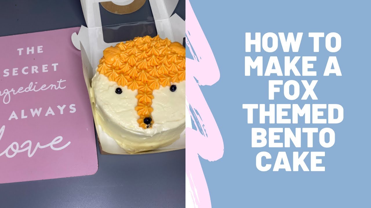 How to make a fox themed cake. - YouTube