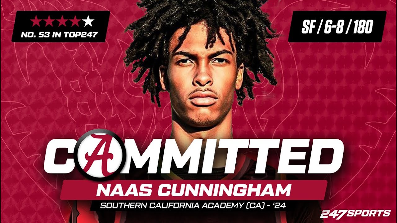 WATCH: Naas Cunningham commits to Alabama Crimson Tide LIVE on ...