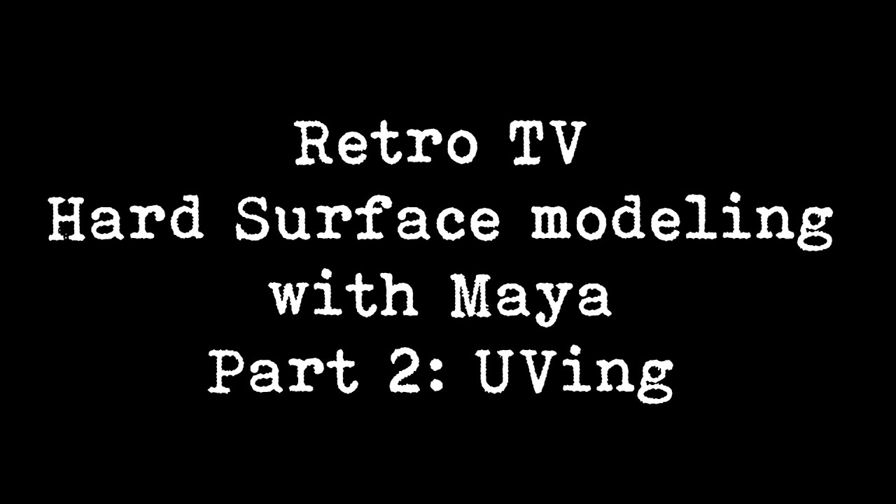 retro tv hard surface maya tutorial Part 2 - YouTube