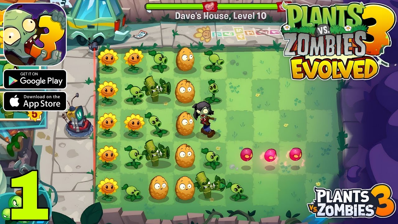 Plants vs. Zombies™ 3: Evolved Soft Launch Gameplay walkthrough part 1 ...