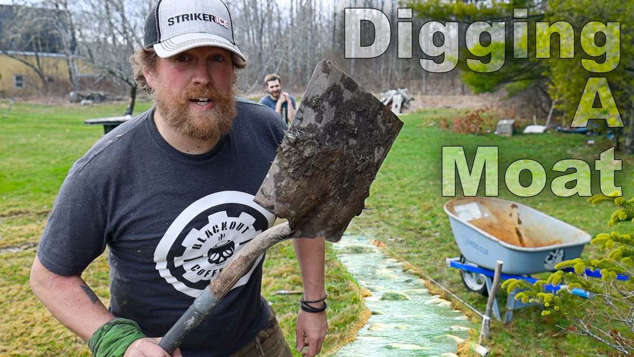 Digging a MOAT around my House ;) - Day 14 of 30 Day Survival Challenge ...