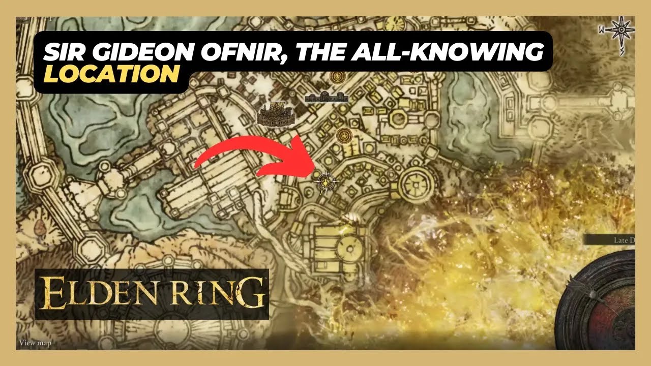 Sir Gideon Ofnir, the All-Knowing Boss Location - Elden RIng - YouTube